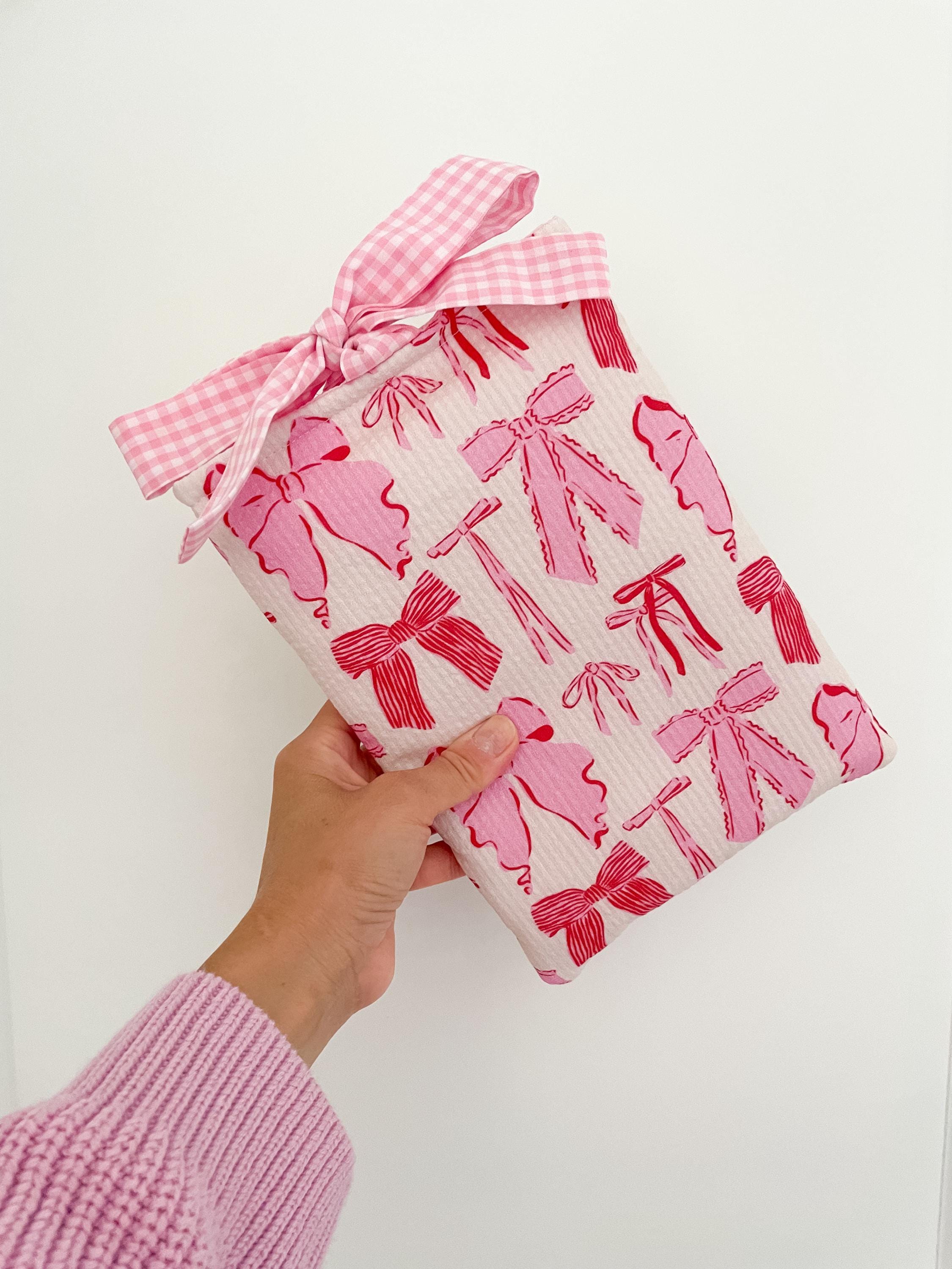 Handmade Padded Book Sleeve: Floral Cotton Book Cover With Bow - Etsy