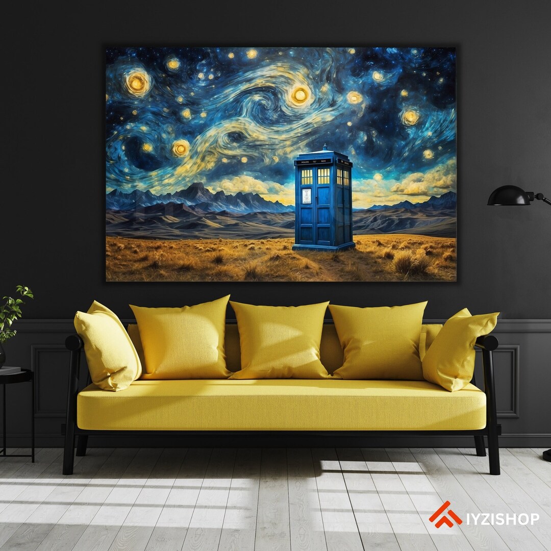 Doctor Who Tardis Box Print Canvas Doctor Who Canvas Art Tardis Wall ...