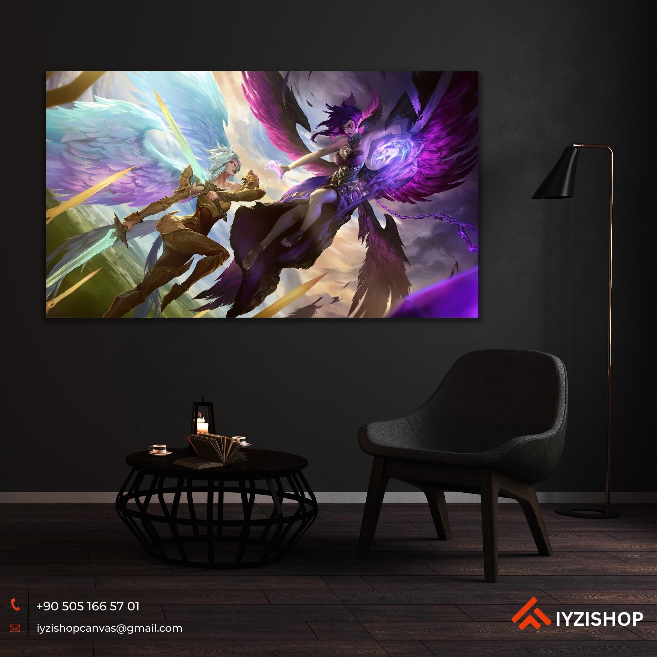 Kayle Poster Lol League of Legends Poster Kayle Canvas Panel - Etsy