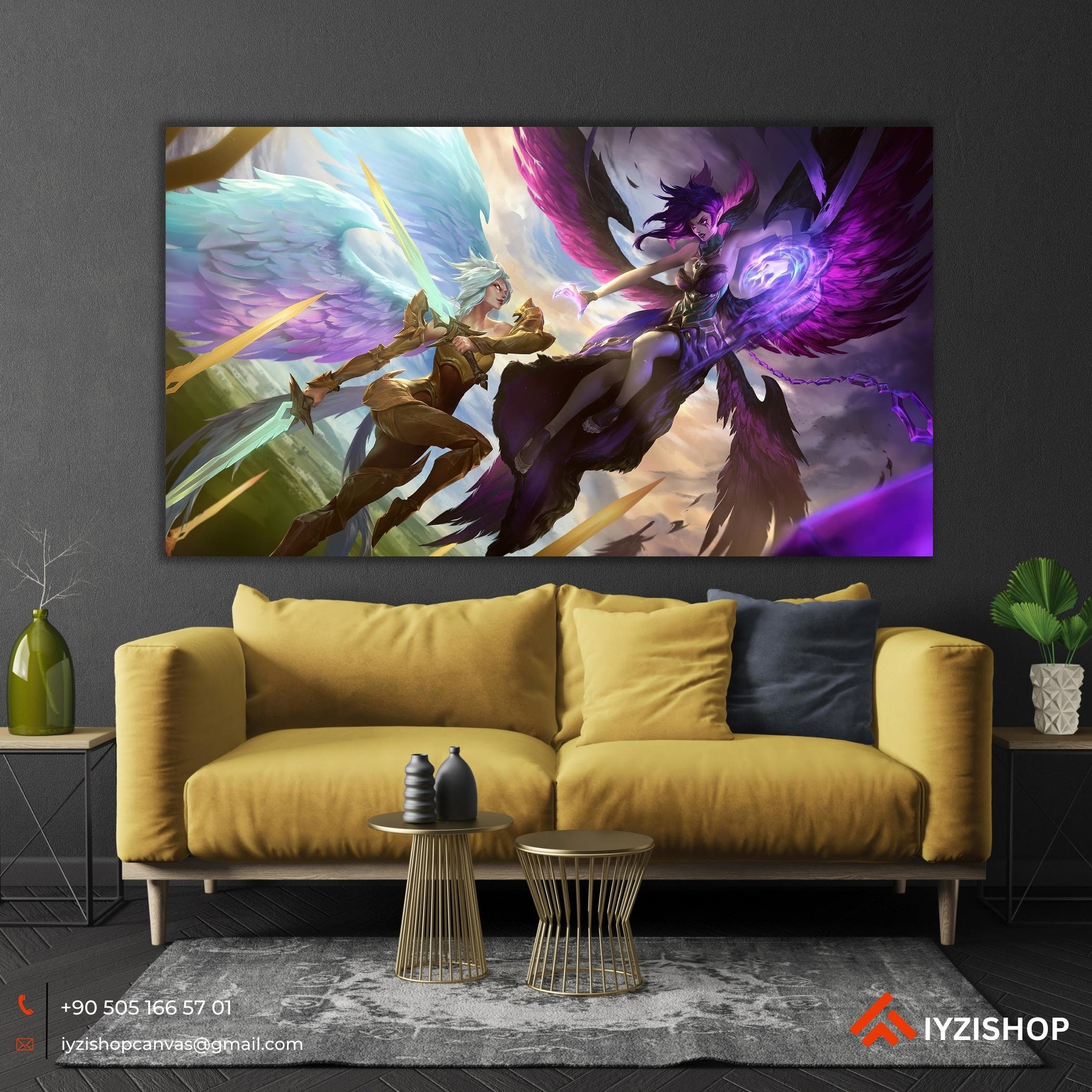 Kayle Poster Lol League of Legends Poster Kayle Canvas Panel - Etsy