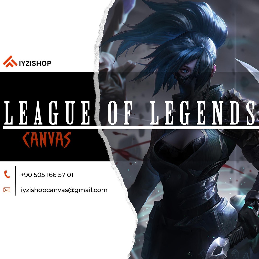 Akali Poster Lol League of Legends Poster Akali Canvas Panel - Etsy