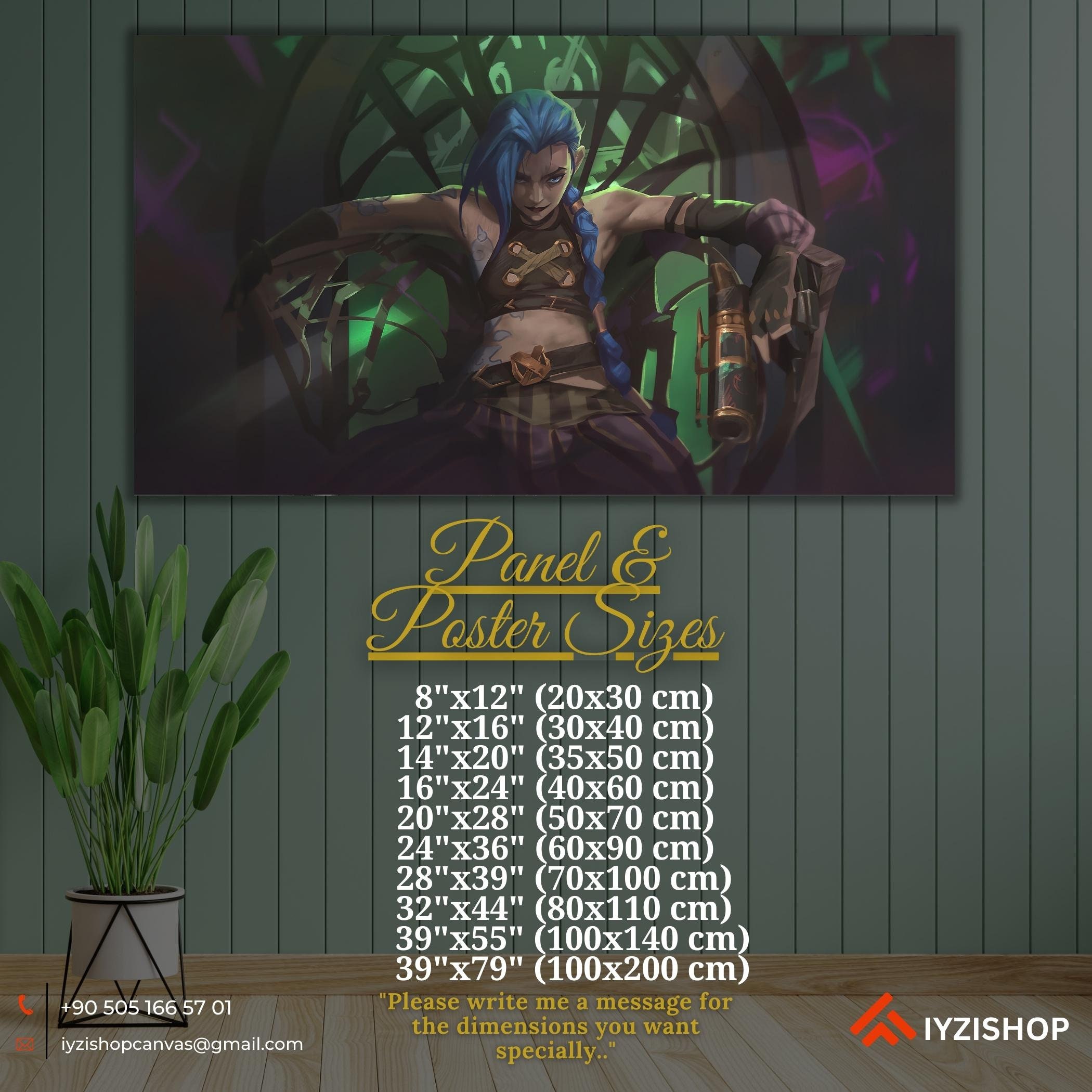 Jinx Poster Lol League of Legends Poster Jinx Canvas Panel - Etsy