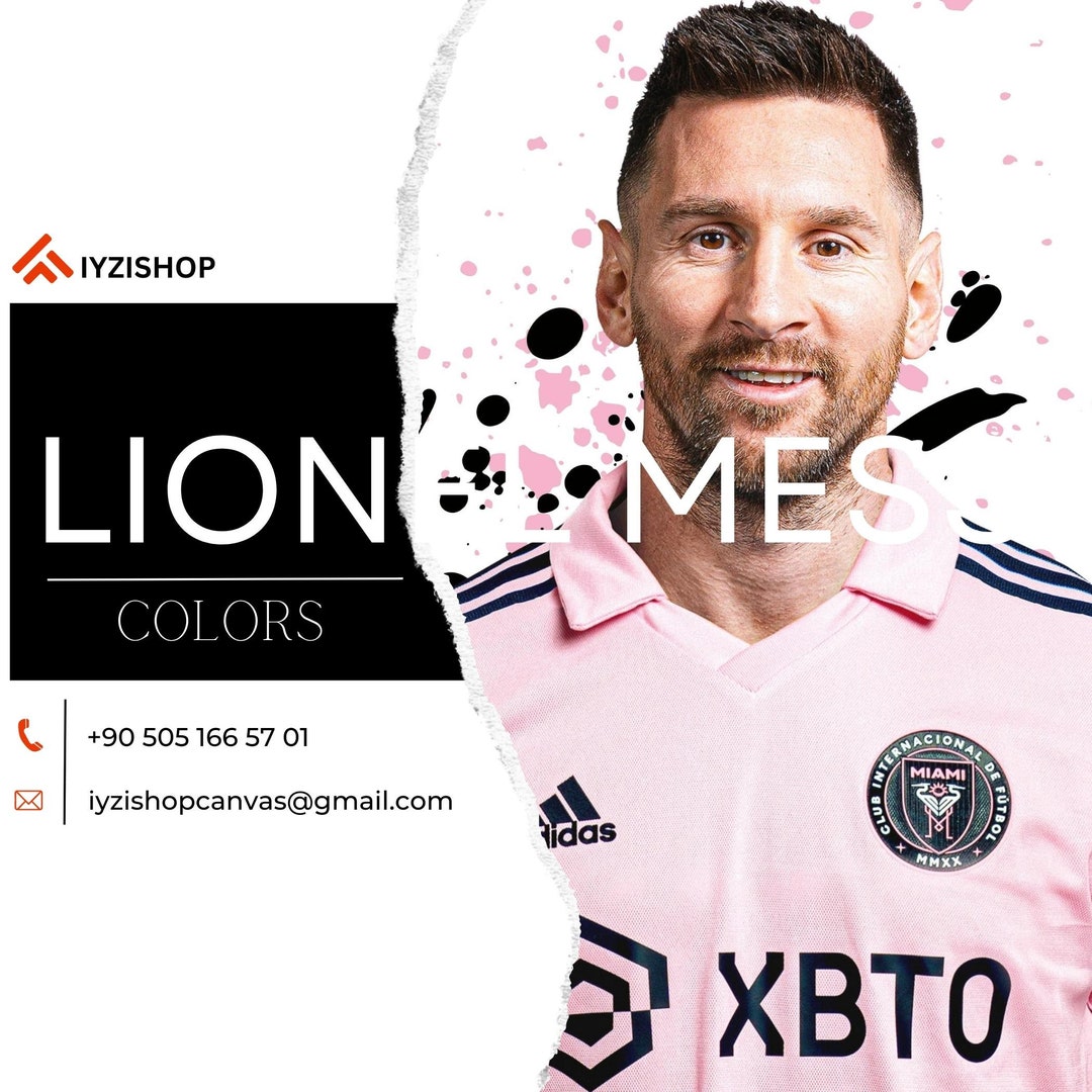 Messi Miami Lionel Messi Poster Canvas Soccer Wall Art Decor - Etsy