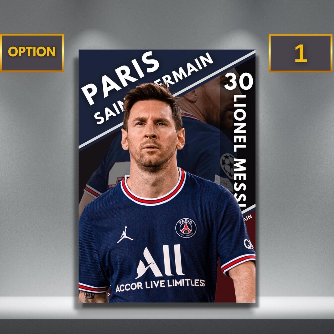Lionel Messi Paris Poster Canvas Panel Soccer Wall Art Home - Etsy