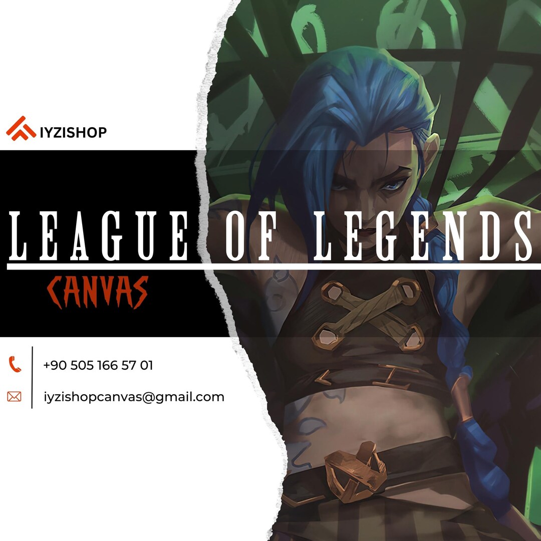 Jinx Poster Lol League of Legends Poster Jinx Canvas Panel - Etsy