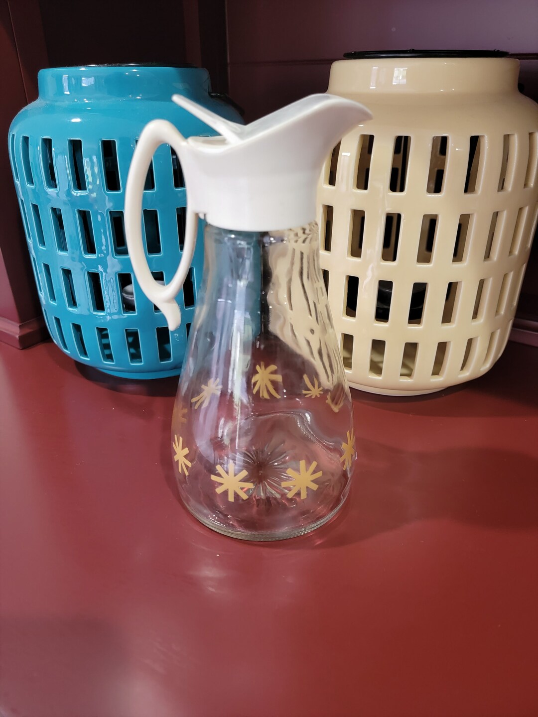 Vintage MCM Log Cabin Syrup Dispenser Retro Honey Bottle - Etsy