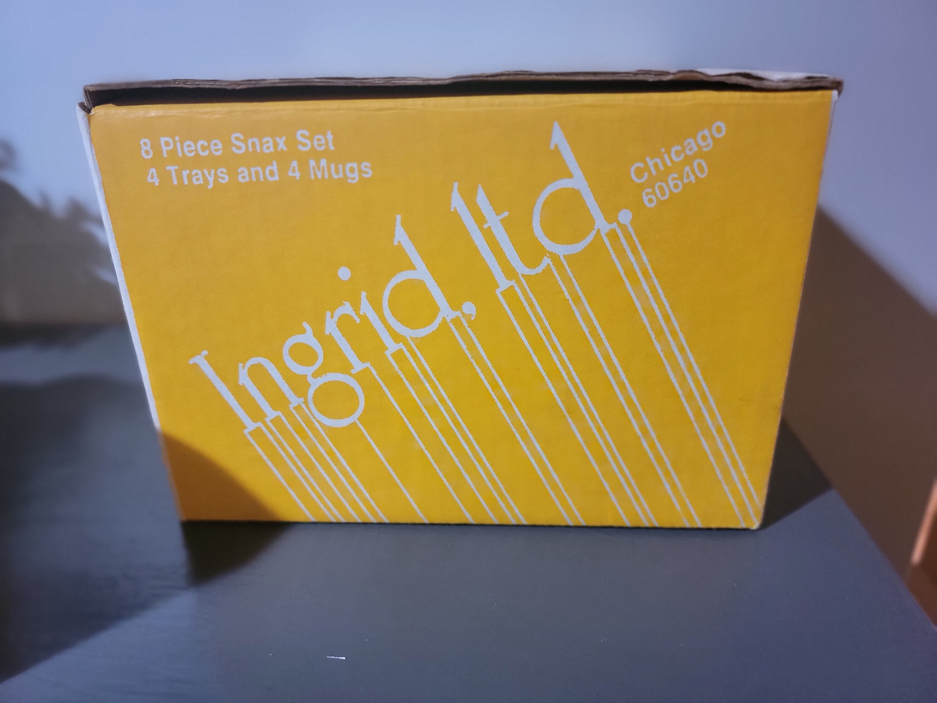 Vintage Snax Set by Ingrid - Yellow Color - Etsy