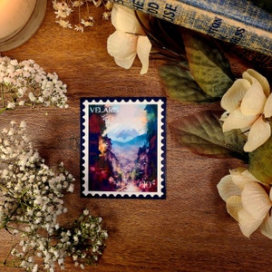 Velaris City Stamp Sticker: ACOTAR Night Court Vinyl Decal - Etsy