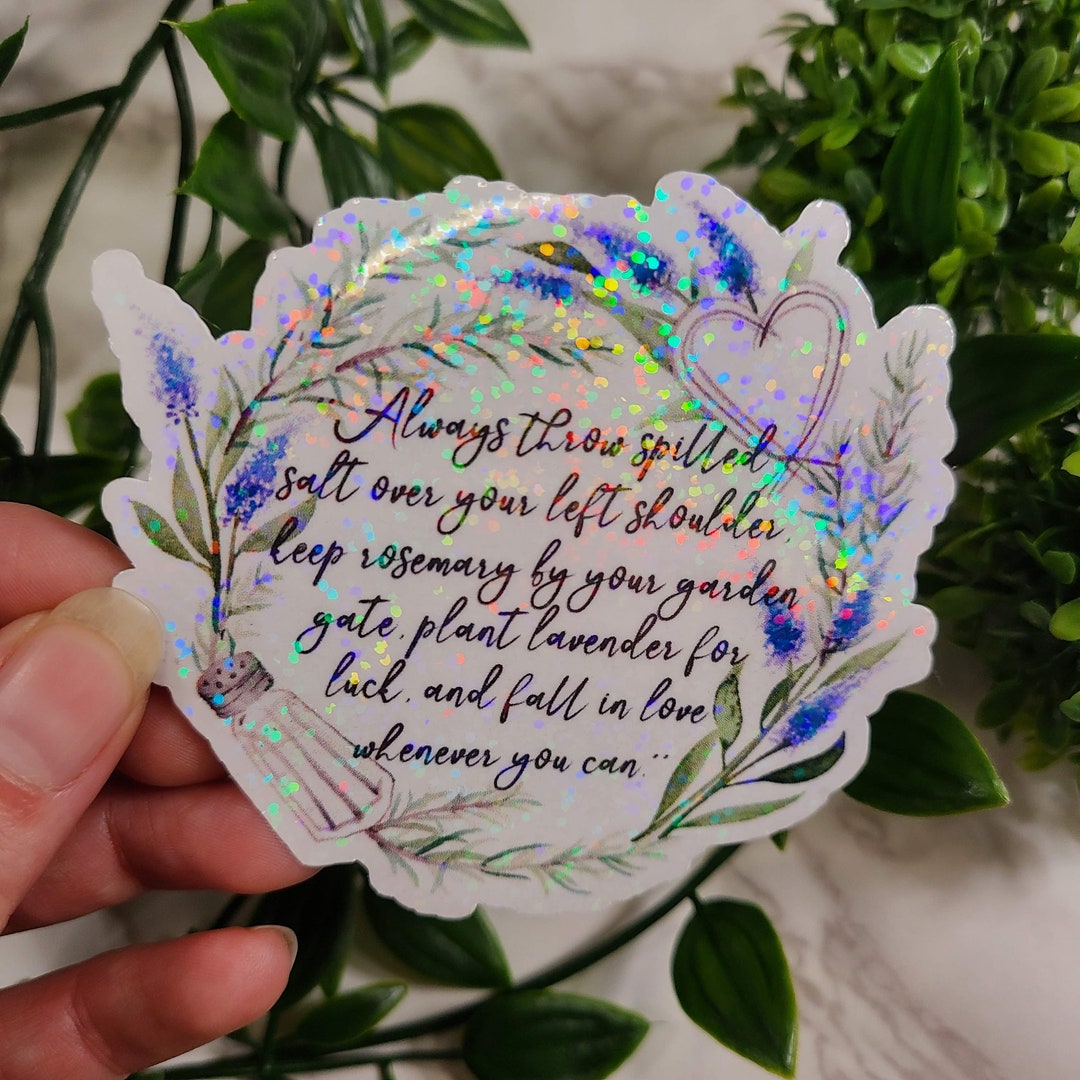 Practical Magic Always Throw Spilled Salt Quote Witch Spell - Etsy