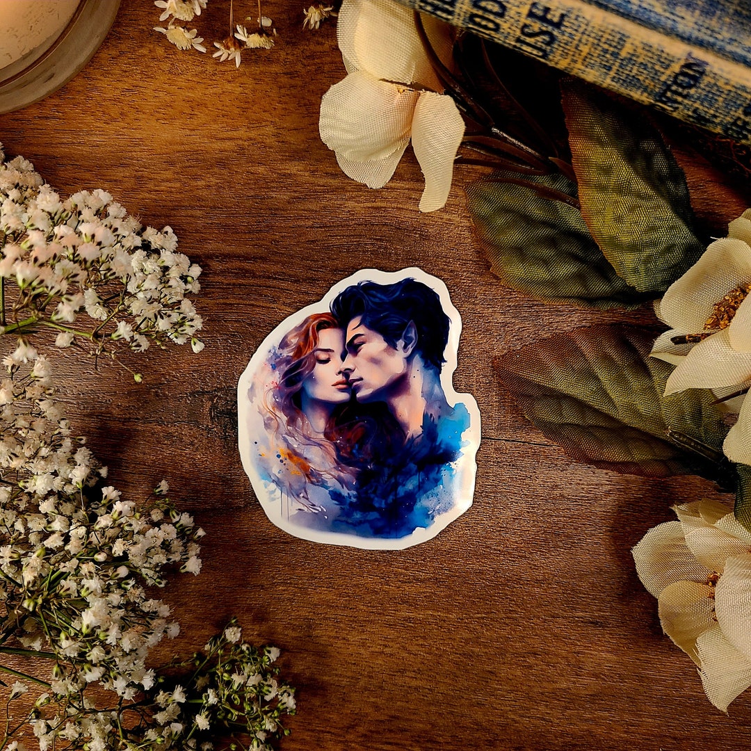 ACOTAR Feyre and Rhysand Kissing Vinyl Sticker - Etsy