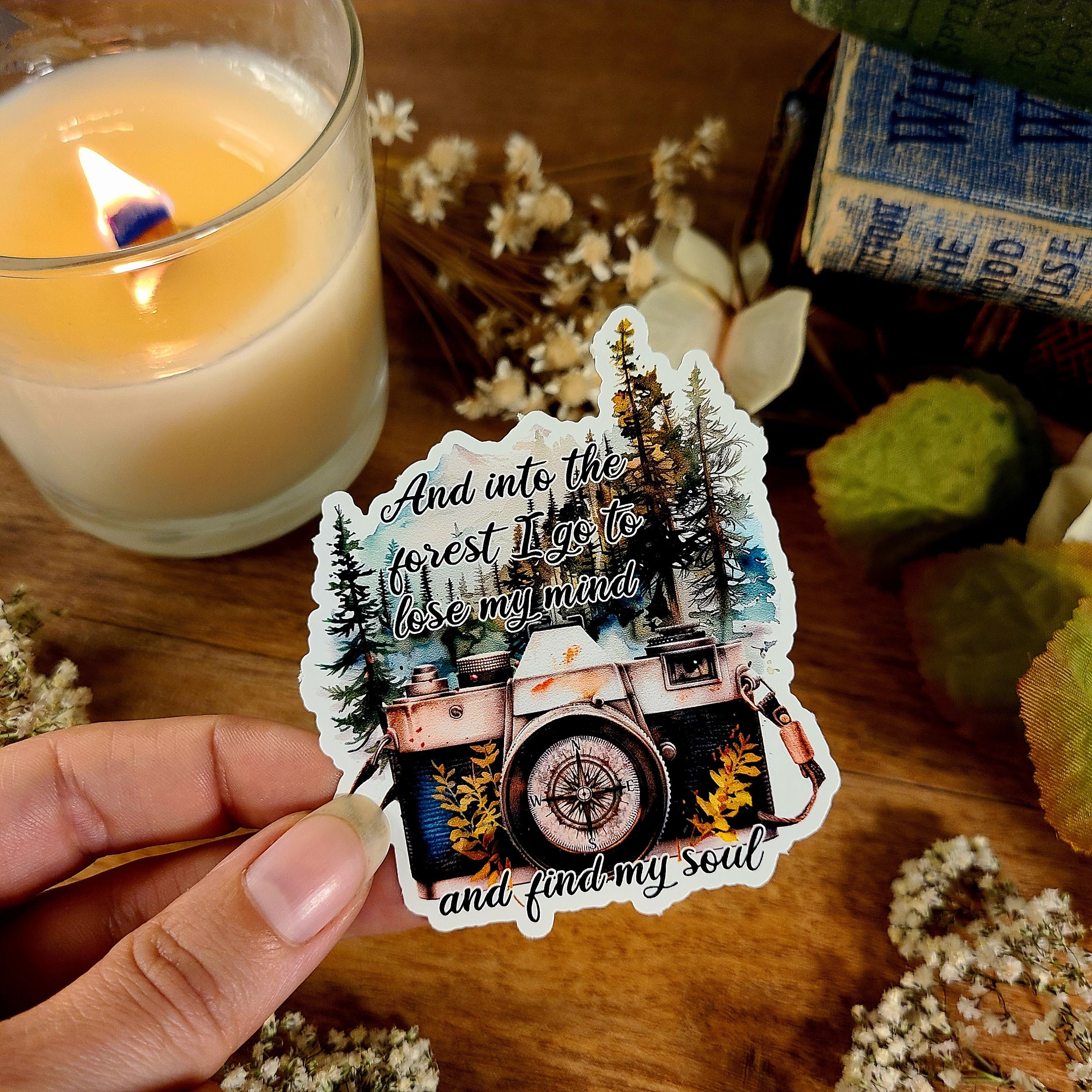 Nature Sticker Set: Adventure Hiking Camping Vinyl Decals - Etsy