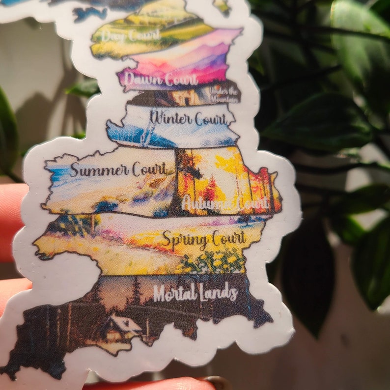 Prythian Map A Court of Thorns and Roses ACOTAR Night - Etsy Canada