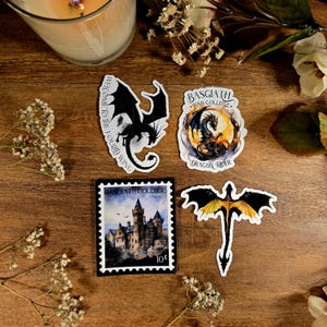 Fourth Wing Vinyl Sticker: Violet & Xaden Romance Decal - Etsy