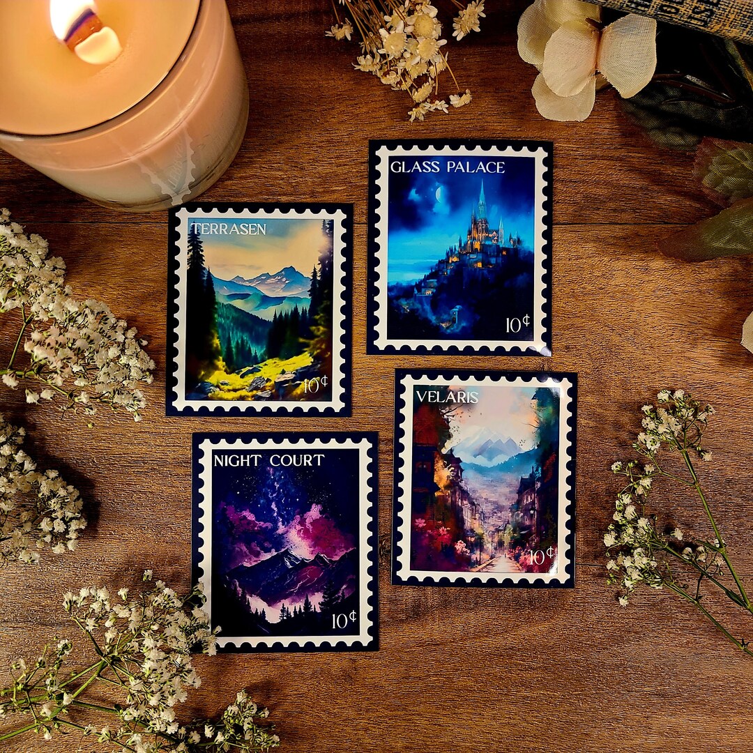 ACOTAR & TOG, A Court of Thorns and Roses, Throne of Glass Stamp, Feyre ...