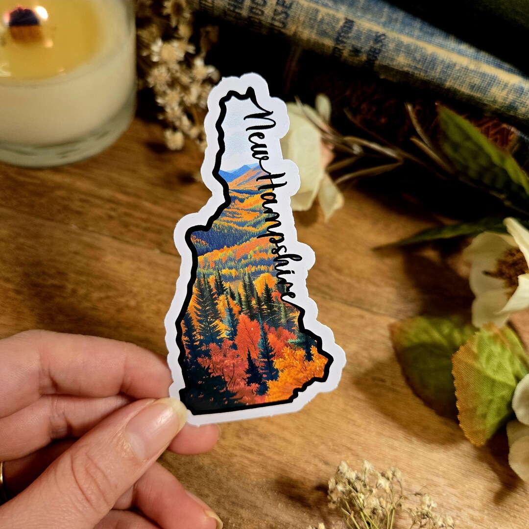 New Hampshire Sticker: US State Landmark Vinyl Decal - Etsy