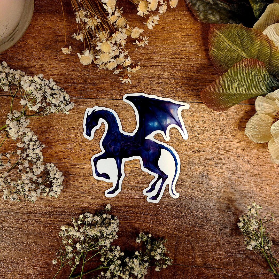 Magic Skeleton Horse Vinyl Sticker: Fantasy Castle Wizard Decal - Etsy