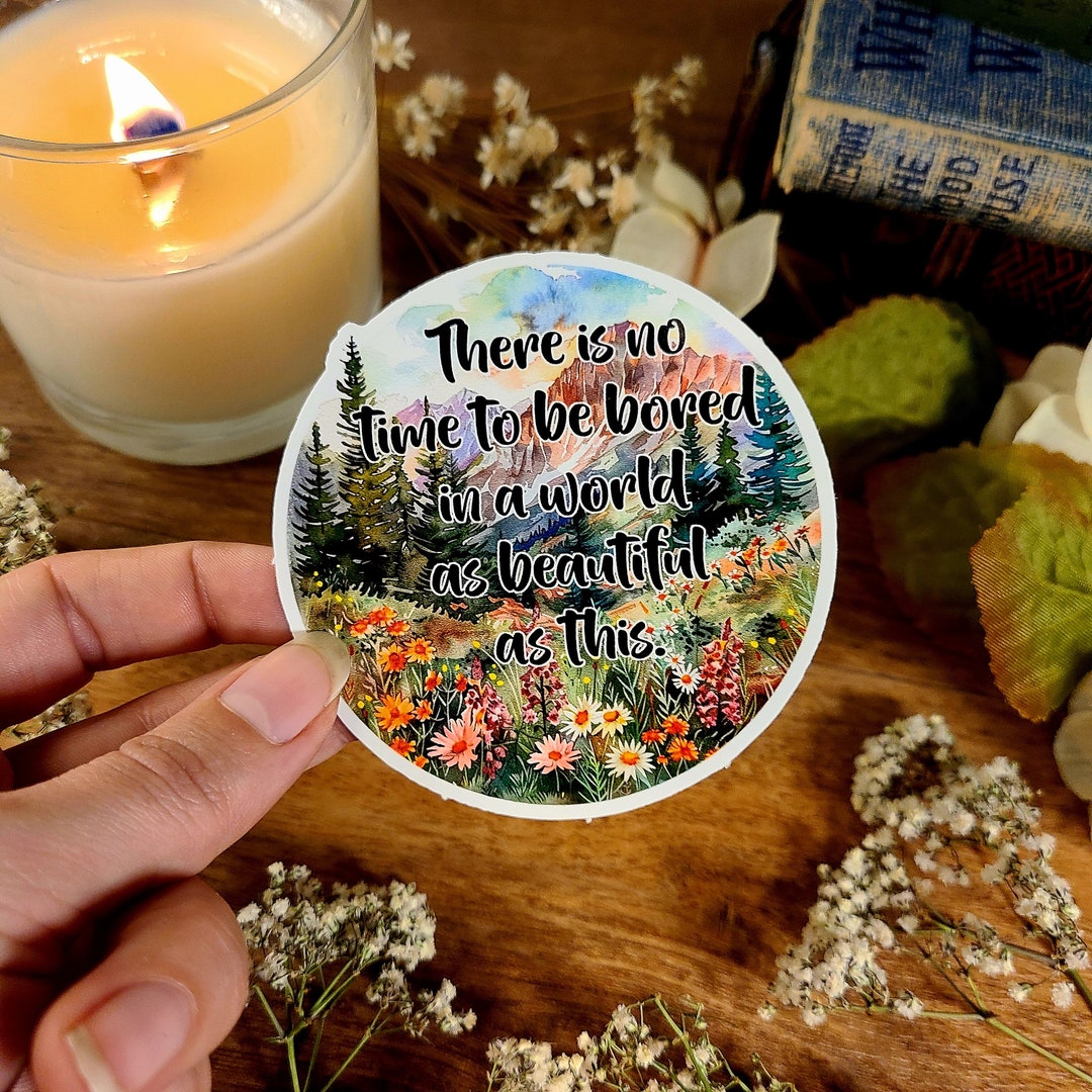 Inspirational Forest Quote Vinyl Sticker: Wanderlust Hiking Decal - Etsy