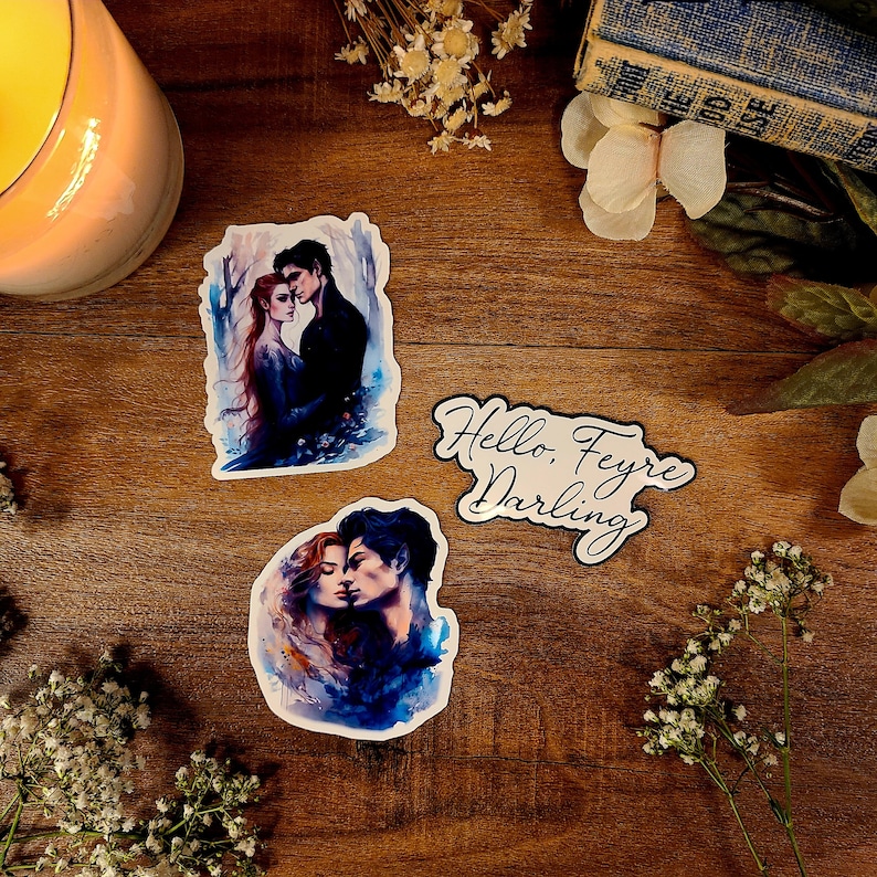 ACOTAR Feyre & Rhysand Vinyl Sticker: Night Court Tattoo Decal - Etsy