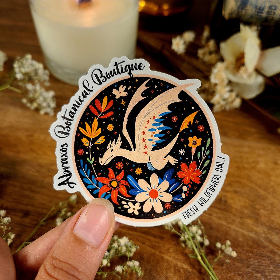 Throne of Glass Sticker: Abraxos Botanical Boutique Vinyl Decal - Etsy