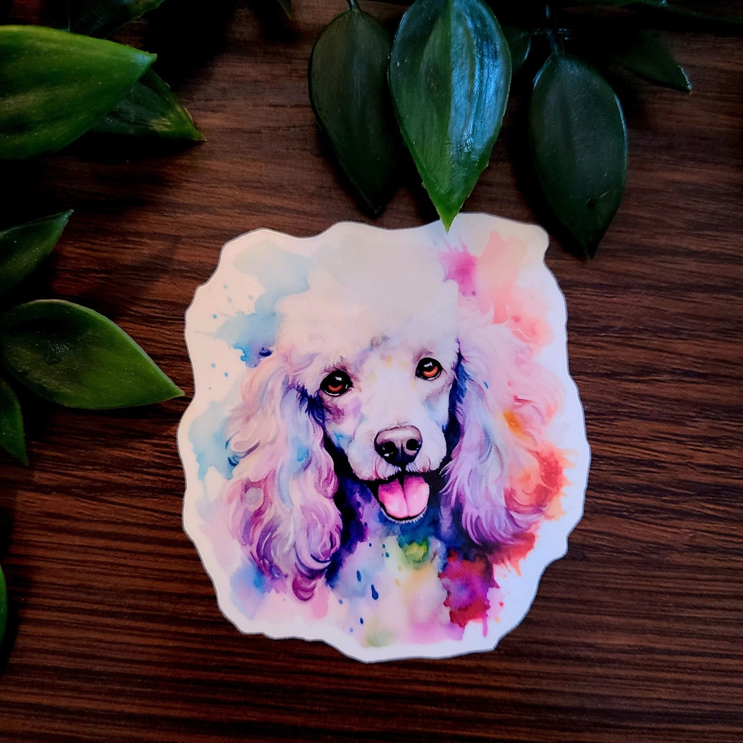 Poodle Dog, Pudel, Caniche, Fur Baby, Vinyl Sticker Decal - Etsy