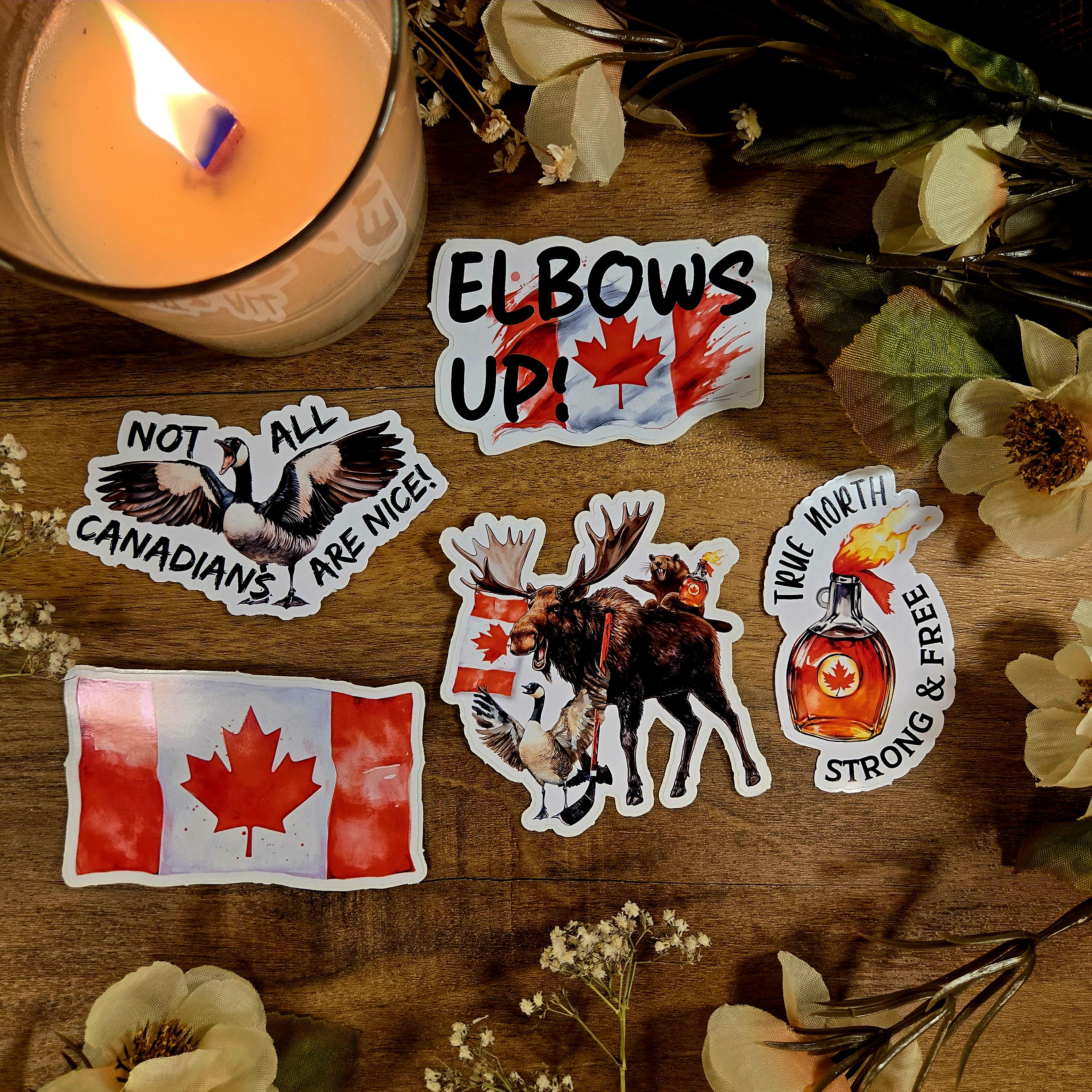 Canadian Pride Vinyl Sticker: Moose, Beaver, Goose & Flag - Etsy Canada