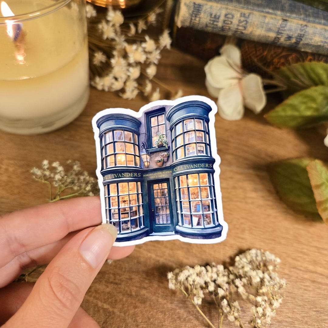 Magic Wand Shop Vinyl Sticker: Wizard Alley, Magic Castle - Etsy