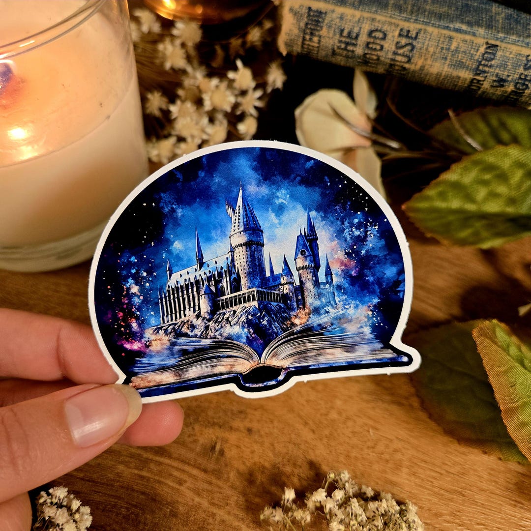 Magic Castle Storybook Vinyl Sticker: Wizard School Gift - Etsy