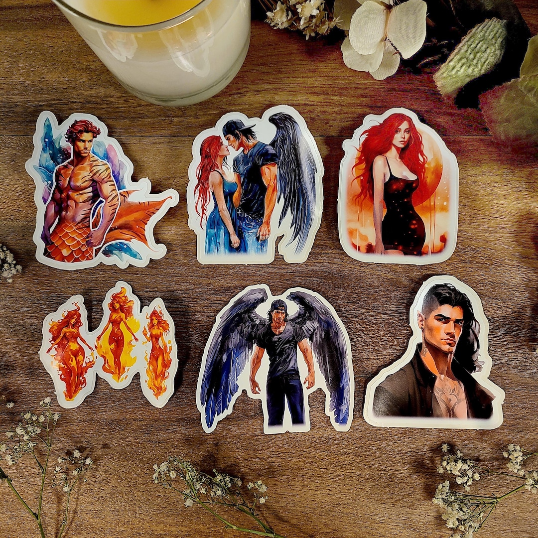 Crescent City Vinyl Sticker: Bryce Quinlan, Hunt Athalar, Ruhn Danaan ...