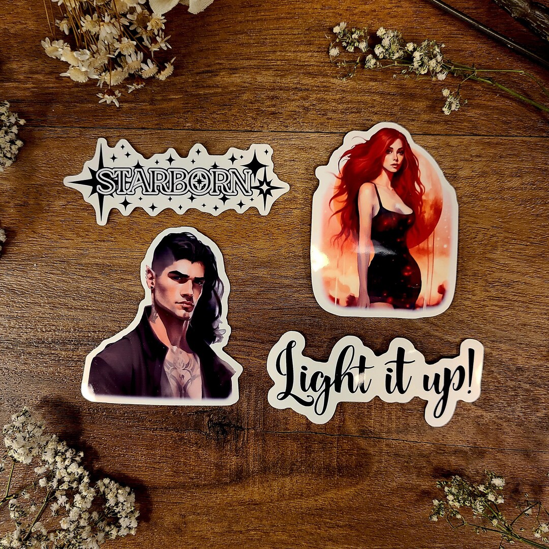 Crescent City Vinyl Sticker: Bryce Quinlan, Hunt Athalar, Ruhn Danaan ...
