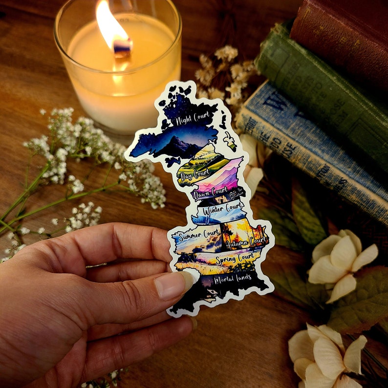 Prythian Map Sticker: A Court of Thorns and Roses Vinyl Decal - Etsy