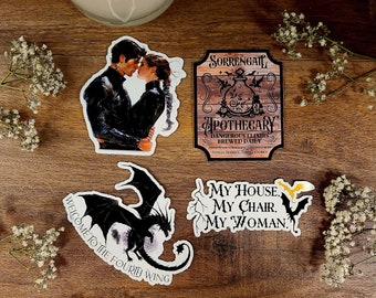 Fourth Wing Sticker, Dragon Rider Sticker, Xaden Riorson, Violet ...