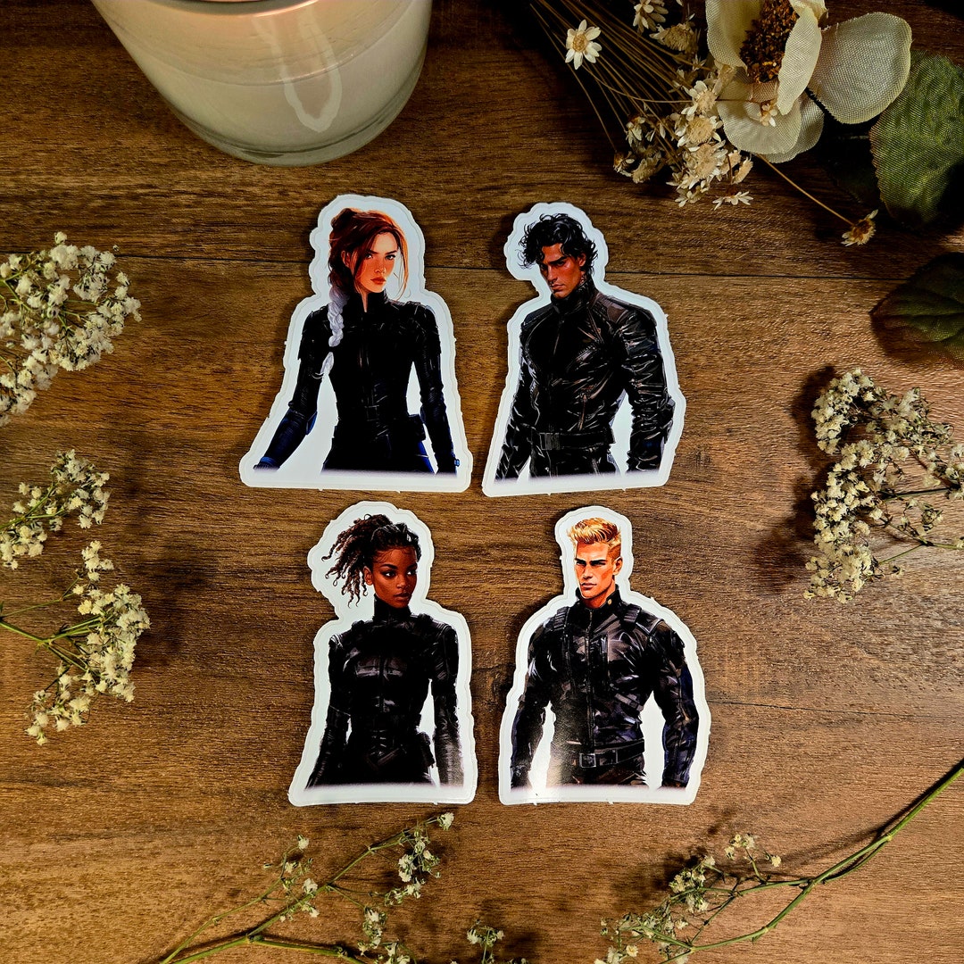 Fourth Wing Character Vinyl Sticker Set - Etsy