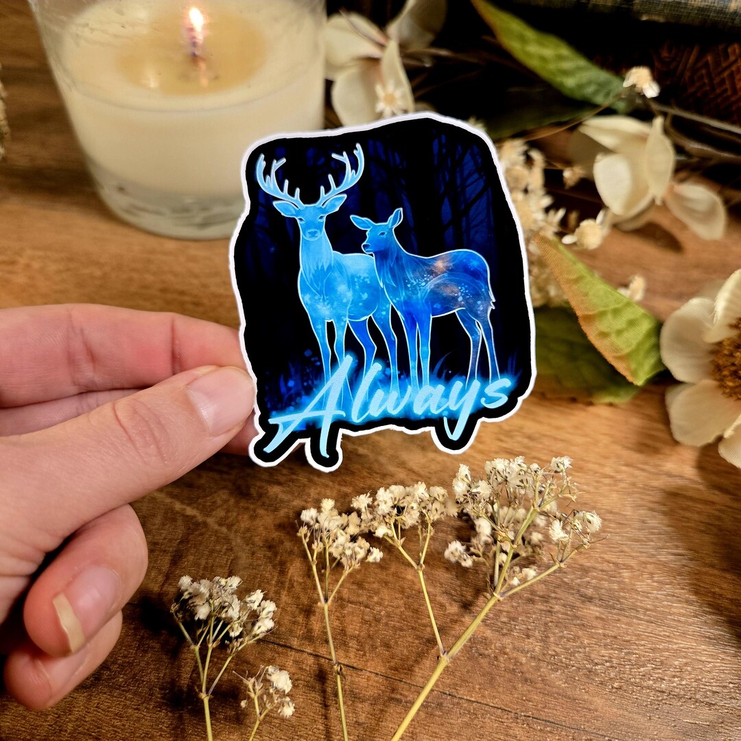 Always Quote Vinyl Sticker: Stag and Doe, Magic Castle Decal - Etsy