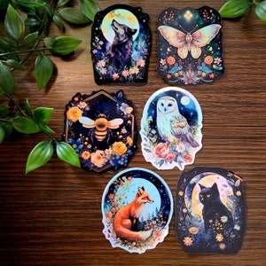 Holographic Moon Phase, Gypsy, Whale, Dinosuar, Wildflowers, Witchy ...