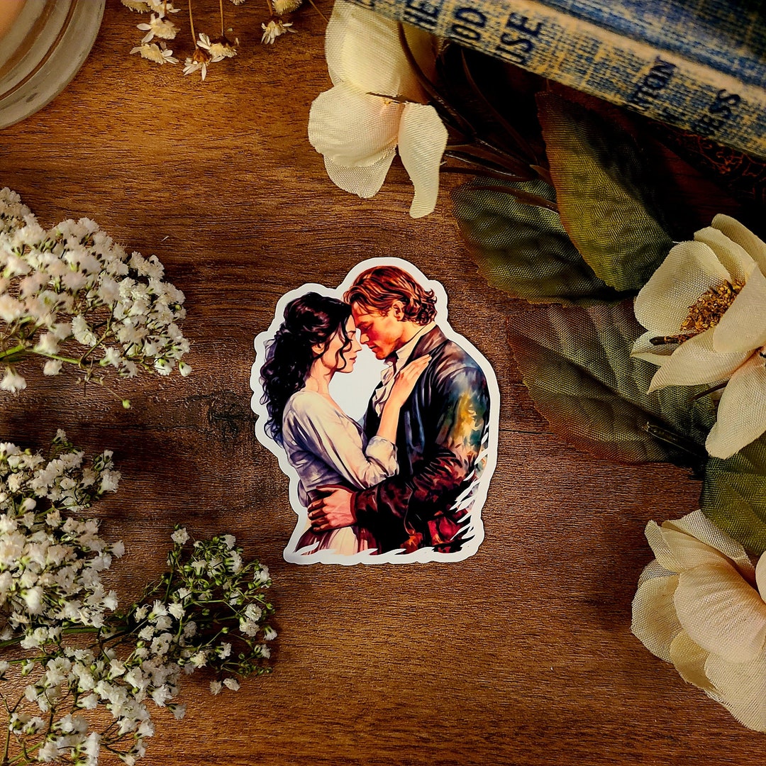 Outlander Claire & Jamie Vinyl Sticker: Sassenach Bookish Decal - Etsy