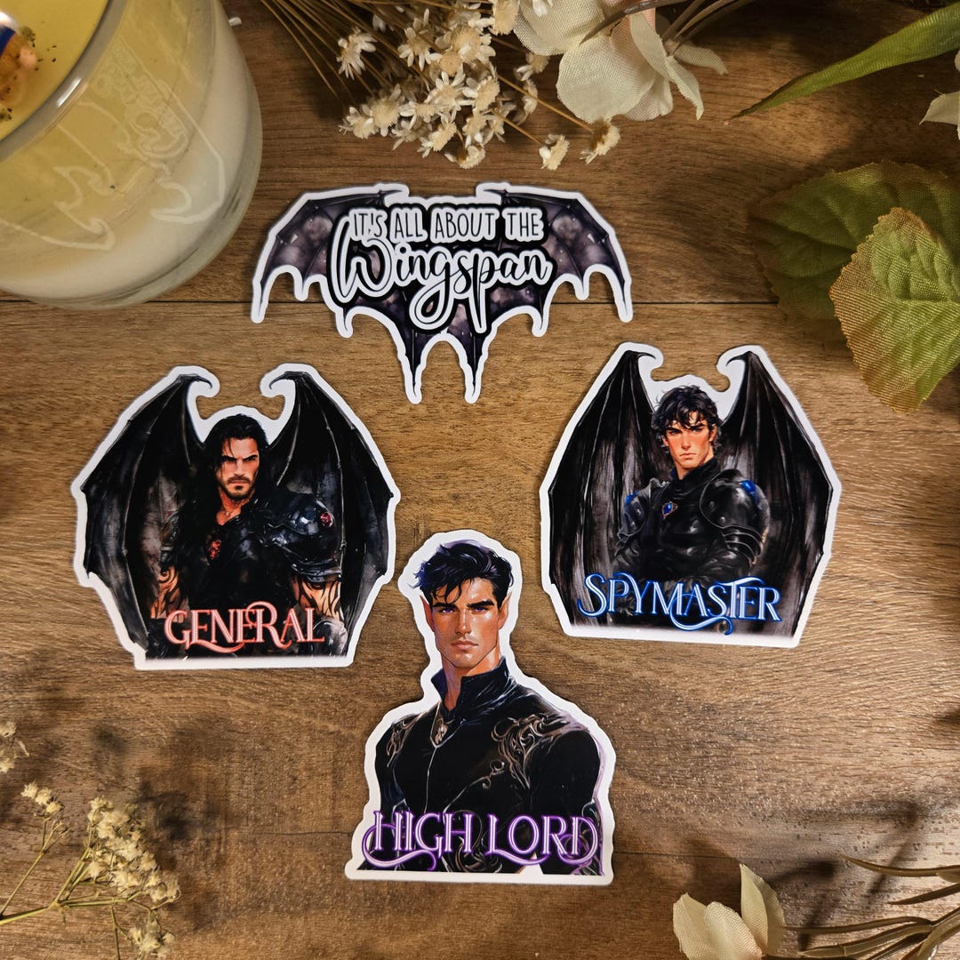 ACOTAR Batboys Vinyl Sticker Set: Wingspan, Cassian, Azriel - Etsy