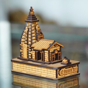 Kedarnath Temple Wooden Souvenir Decorative Showpiece - Etsy
