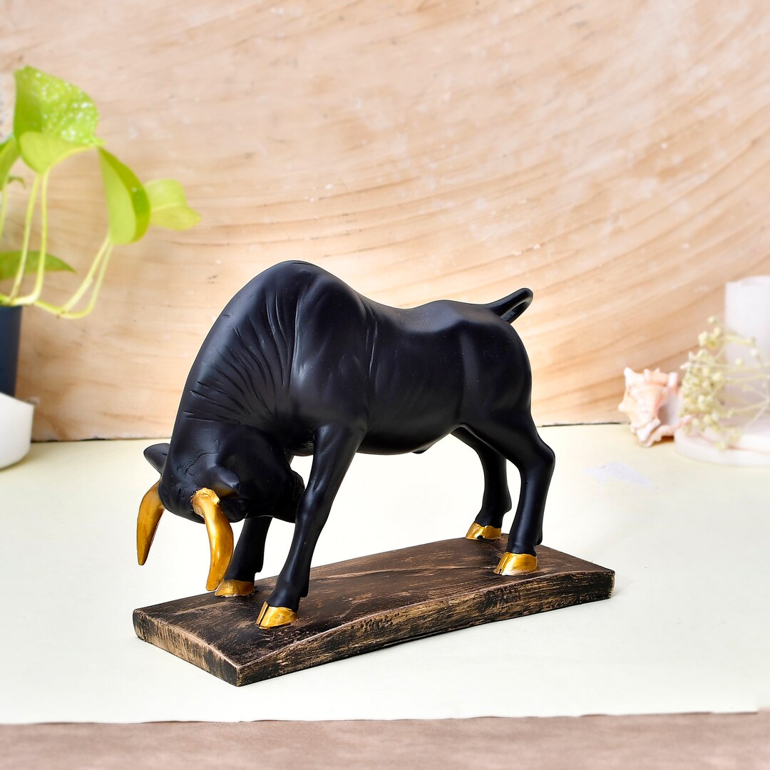 Angry Bull Resin Home Decor, - Etsy