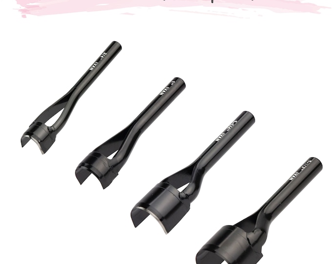 Half Round End Punch, 5 Size Choose, Durable Steel cutter for Leather ...