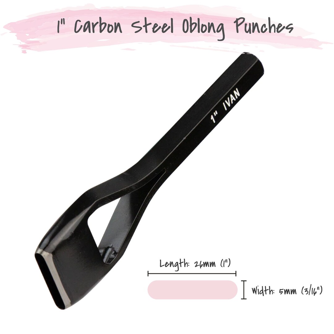 Heavy Duty Oblong Punches | Carbon Steel Punches for Leather Crafting ...