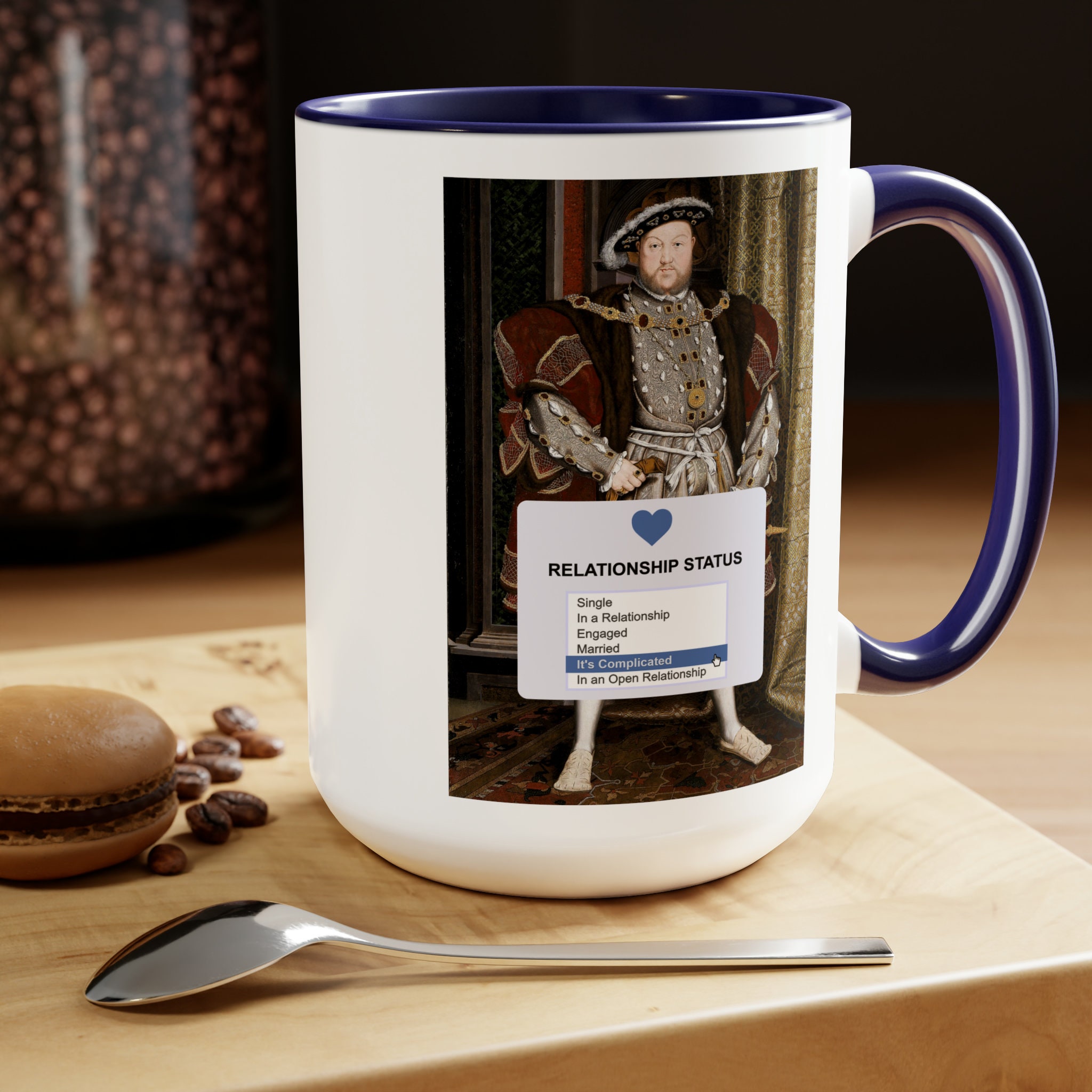 Henry VIII it's Complicated Relationship Status Coffee Mug 15 Oz Funny ...