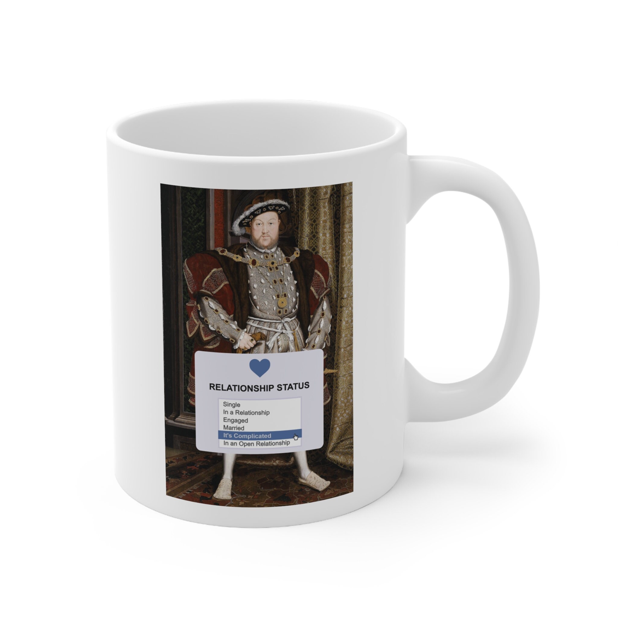 Henry VIII it's Complicated Relationship Status Coffee Mug 11oz Funny ...