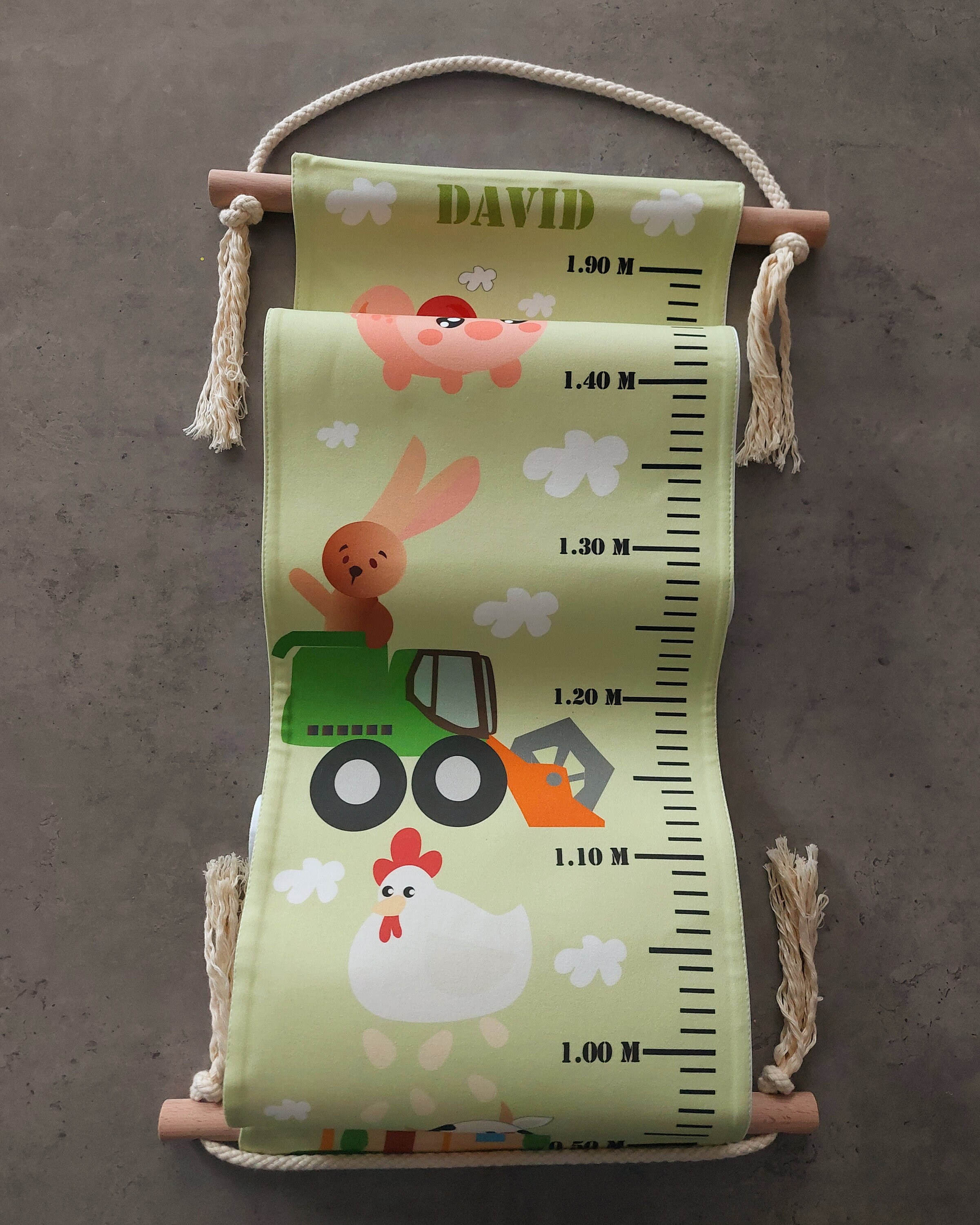 Tabla de altura, regla de altura, tabla de crecimiento personalizada ...