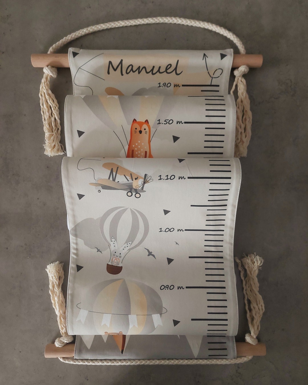 Height Chart, Height Ruler,personalized Growth Chart, Scandi Height ...