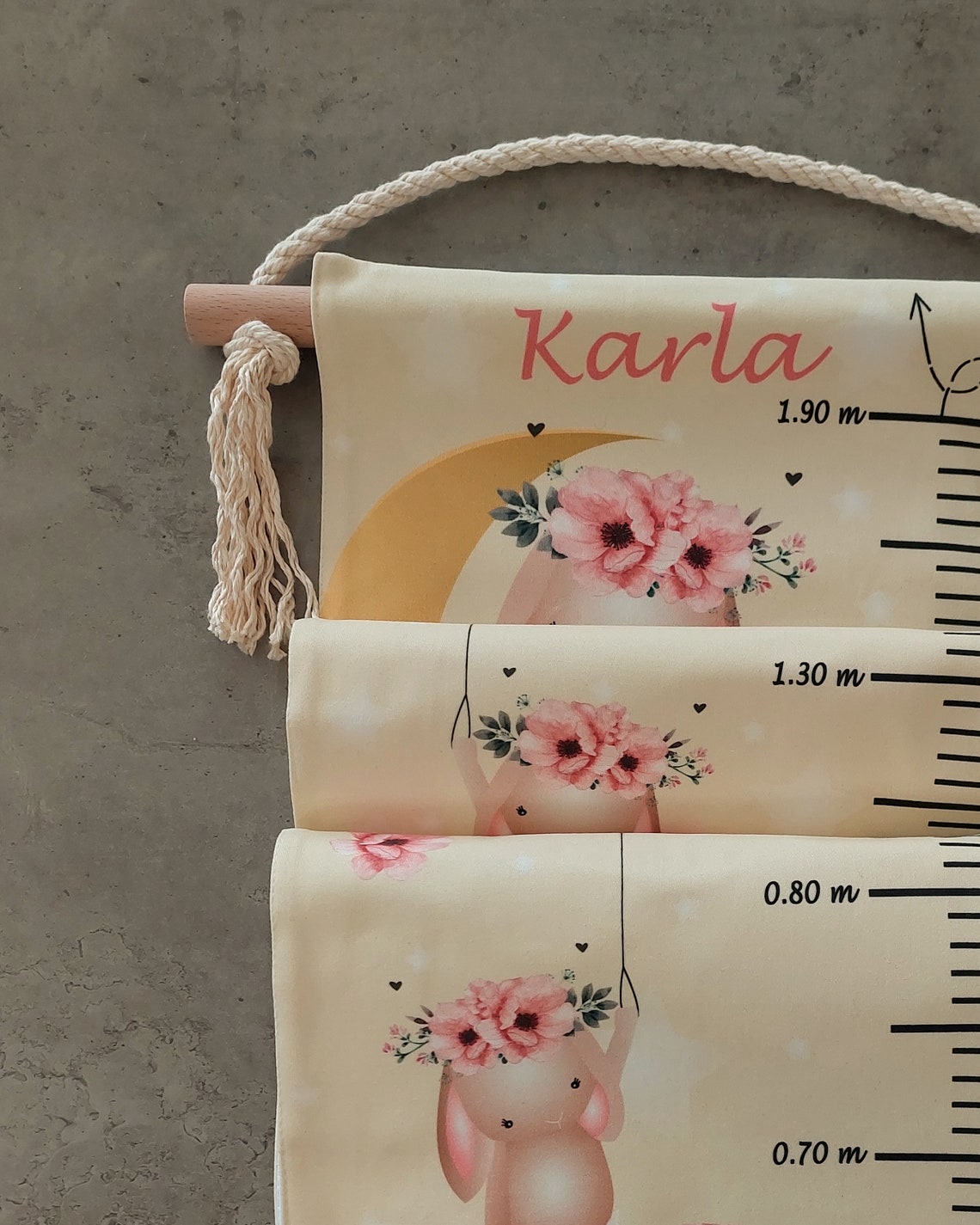 Height Chart, Height Ruler,personalized Growth Chart, Scandi Height ...