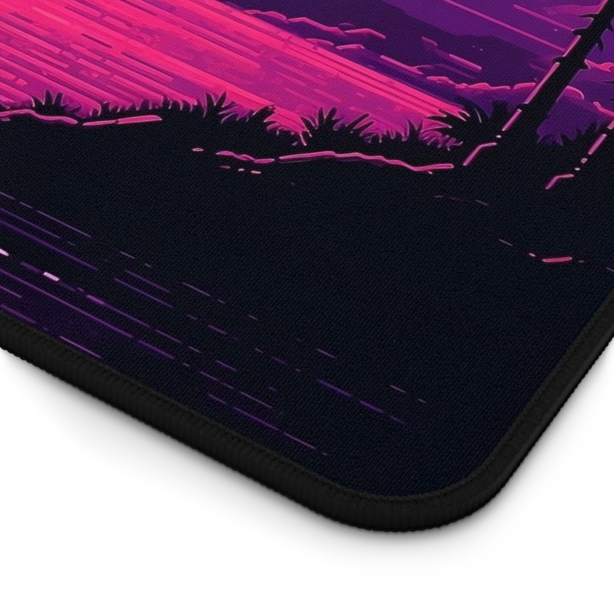 8-bit Sunset Mouse Pad - Gaming Mouse Pad, Synthwave, Vaporwave, Desk ...