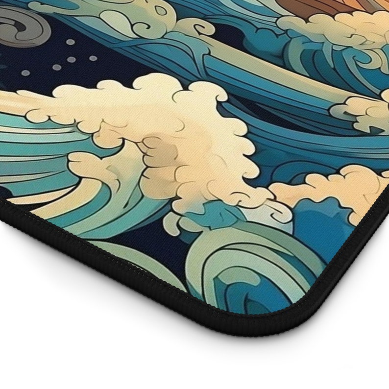 Ocean Waves Gaming Mouse Pad - Mouse Pad, Desk Mat, Great Wave off ...