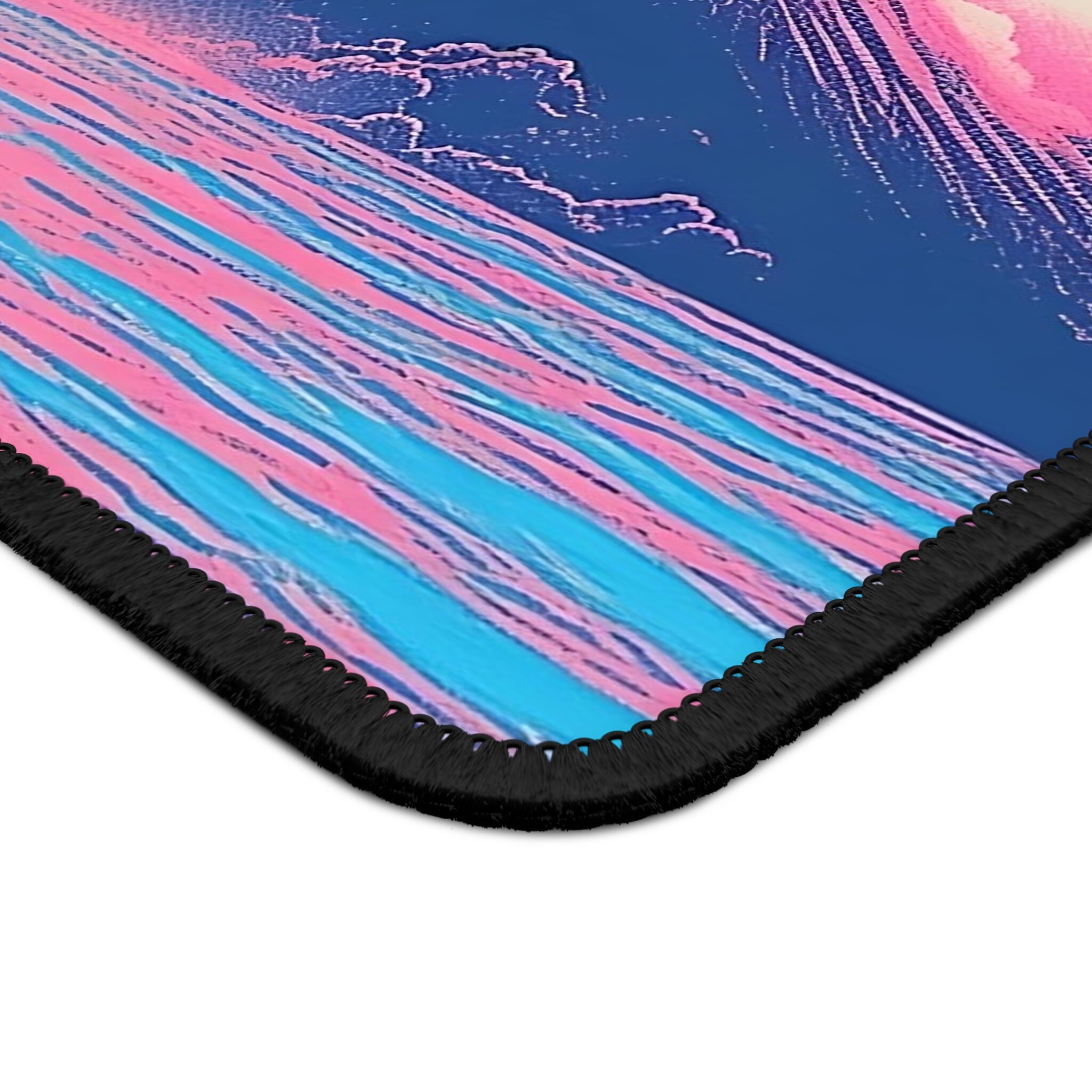 Vaporwave Mountain Gaming Mouse Pad - Sunset, Synthwave, Desk Pad, Cute ...
