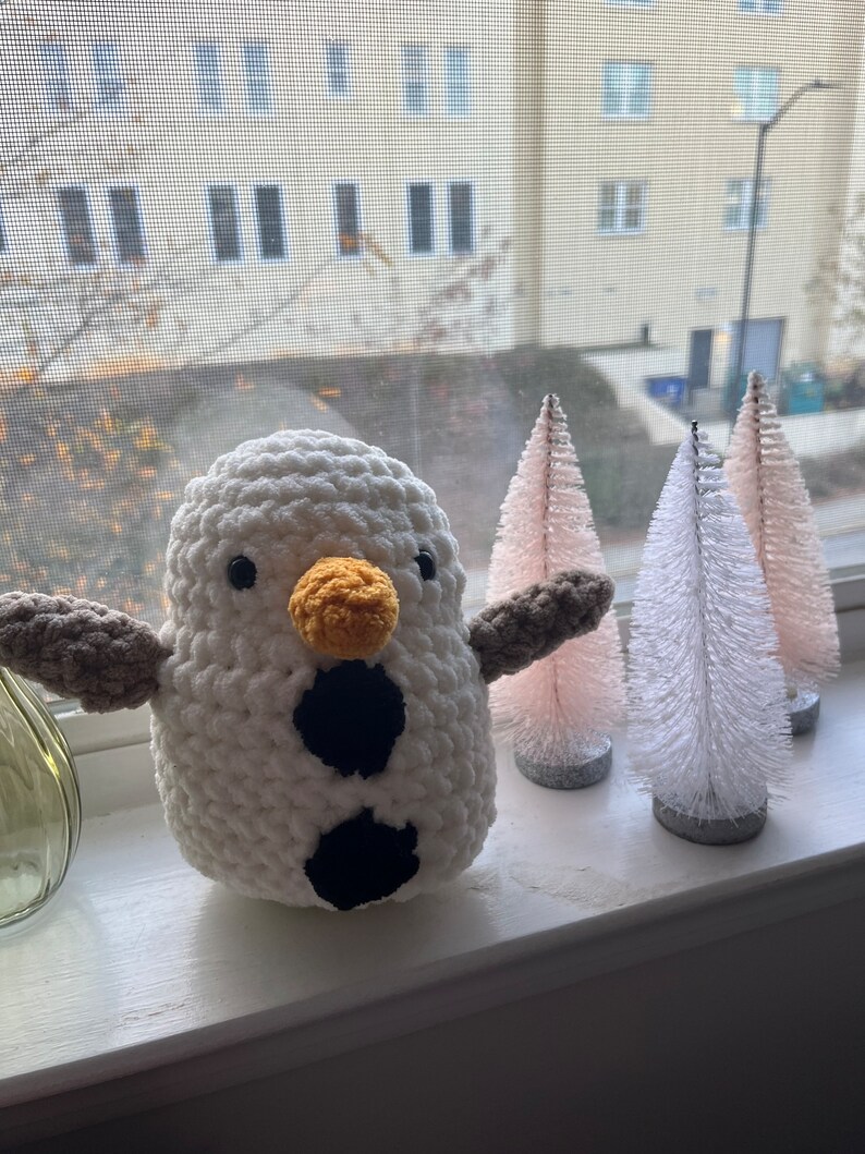 Snowman Plushie Crochet Holiday Stuffy Super Soft Christmas - Etsy