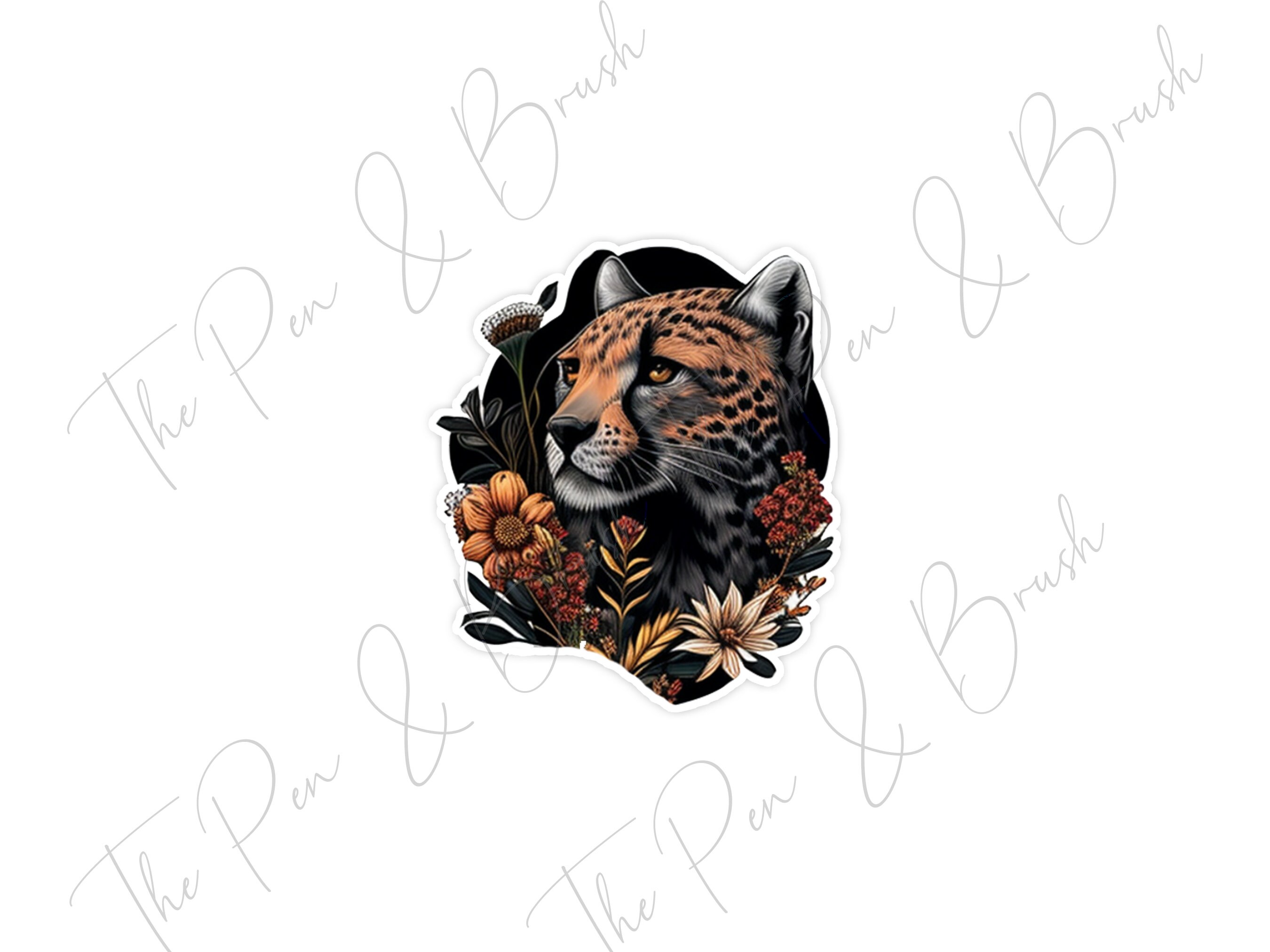 Wild Cheetah Vinyl Sticker, Waterproof Vinyl Stickers Premium Quality ...